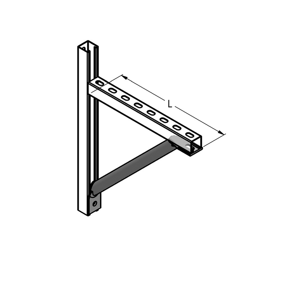 IFBLB 2- Hole 45° Pipe Knee Brace – Inka